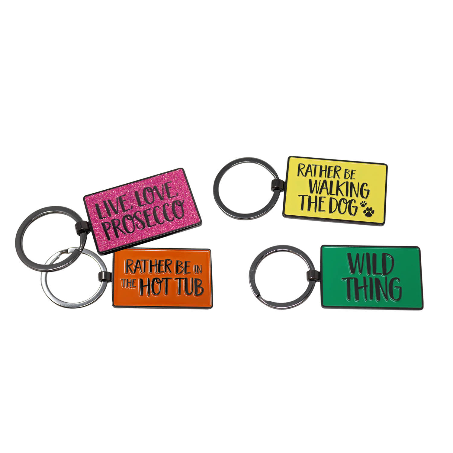 Metal Enamel Keyring - BrandArt