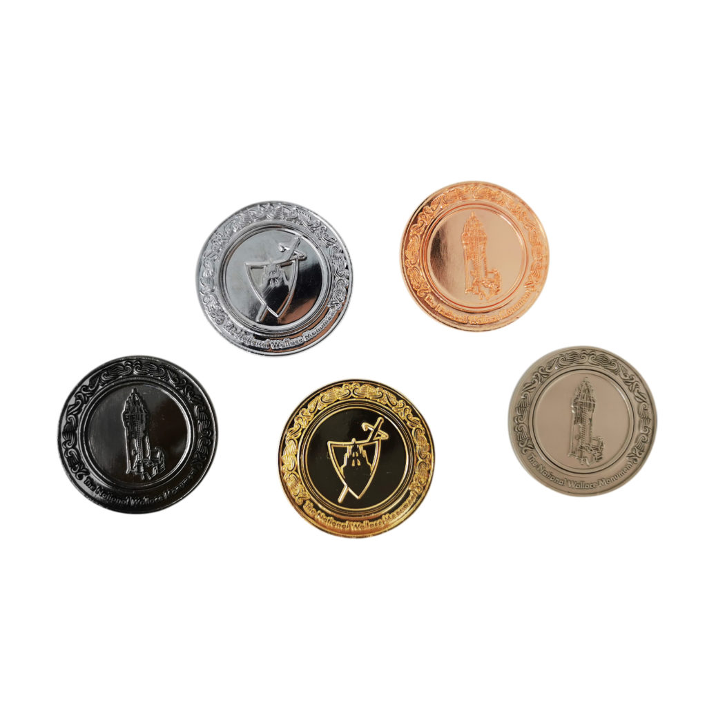 35mm chromium souvenir coin - BrandArt