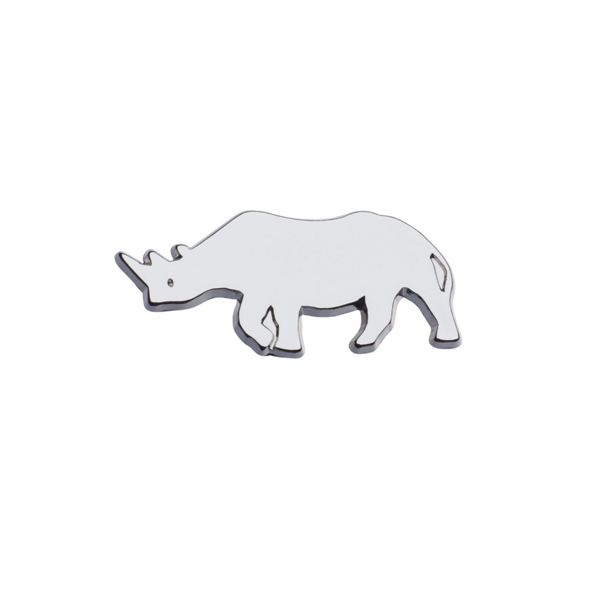 rhino pin badge - BrandArt